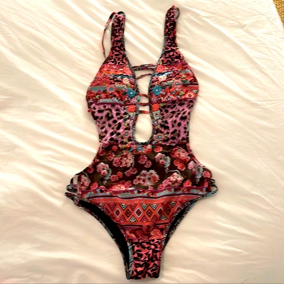 Agua Bendita | Swim | Agua Bendita One Piece Embellished Swimsuit ...